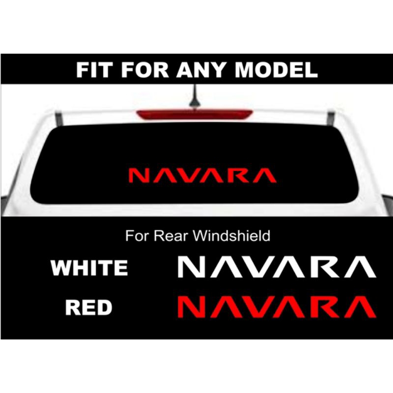 Nissan Navara Calibre Rear Windshield Sticker Design 1pc | Shopee ...