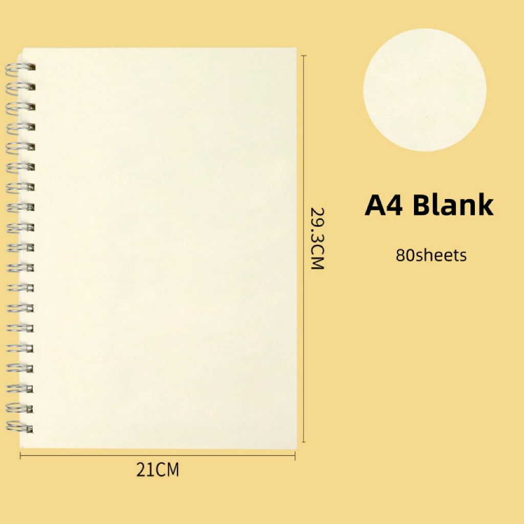 A5/B5/A6 80 Sheets Notebook Muji Spiral Journal Writing Notebooks For ...