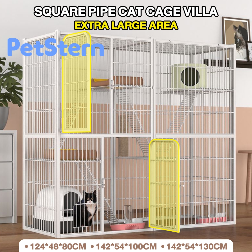 【24H Ship】Cat Cage 3 Layer Heavy Duty Cage Giant Space Pet Cage ...