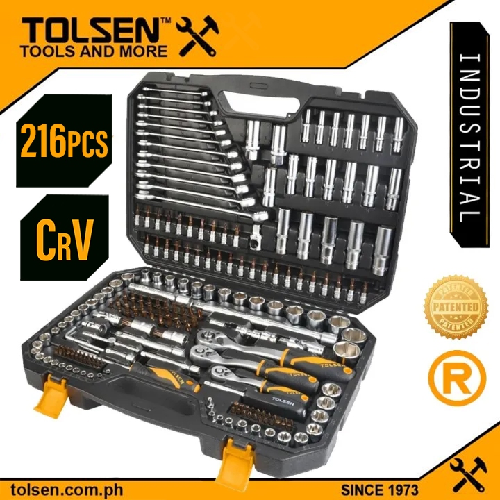 Tolsen Industrial 216pcs Tool Set 15147 | Shopee Philippines