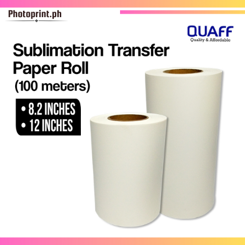 Quaff Sublimation Transfer Paper Roll 100Gsm 8.2 Inches X 100 Meters ...