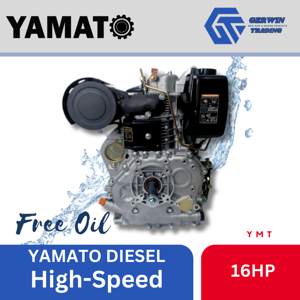 YAMATO Enginel Diesel 16HP FREE: 1 LITER ENGINE OIL | Shopee Philippines