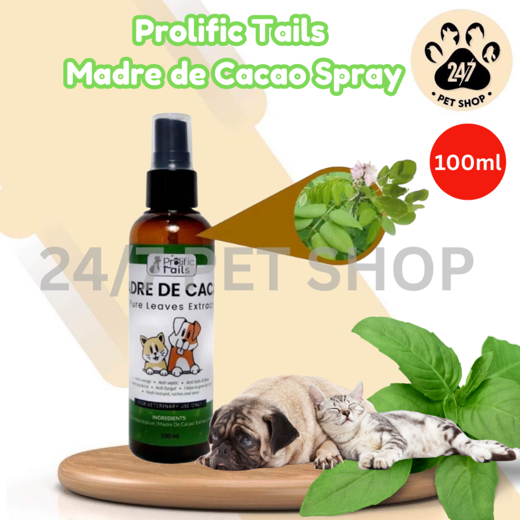 100ml Anti Tick Flea Buster Madre De Cacao Leaves Spray Dog Cat Pet ...