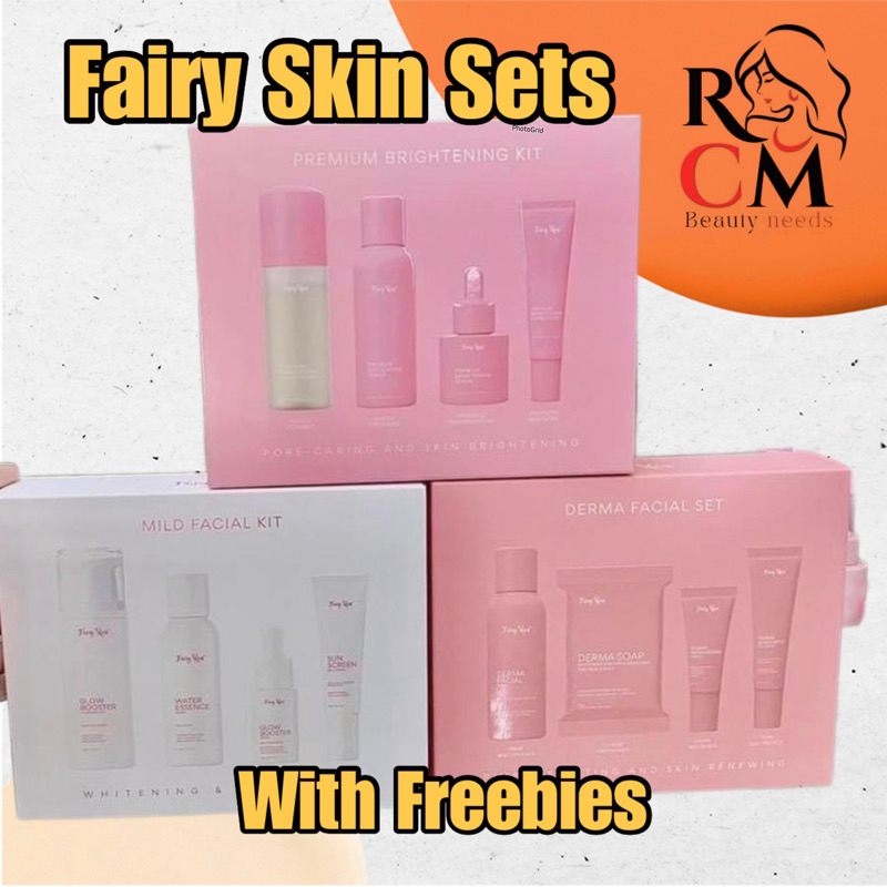 WITH FREEBIES ! FAIRY SKIN PREMIUM BRIGHTENING KIT/DERMA SET/MILD KIT ...