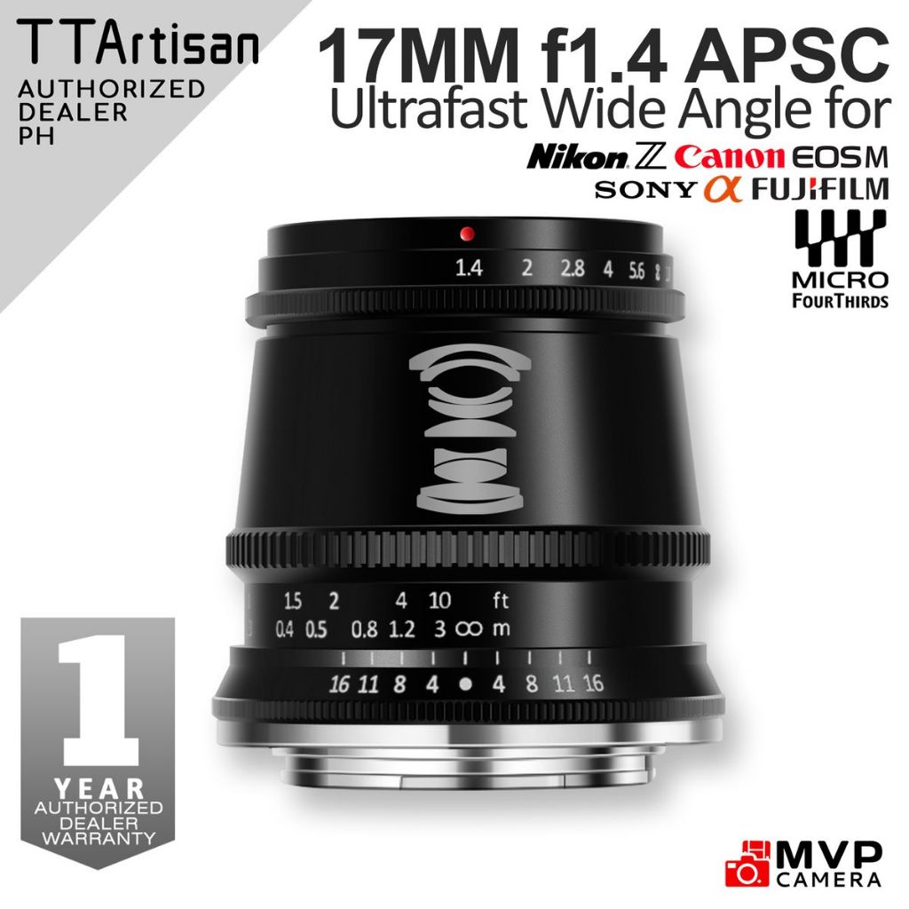 [official Ph] Ttartisan 17mm F1 4 Apsc Manual Focus Wide Portrait Lens