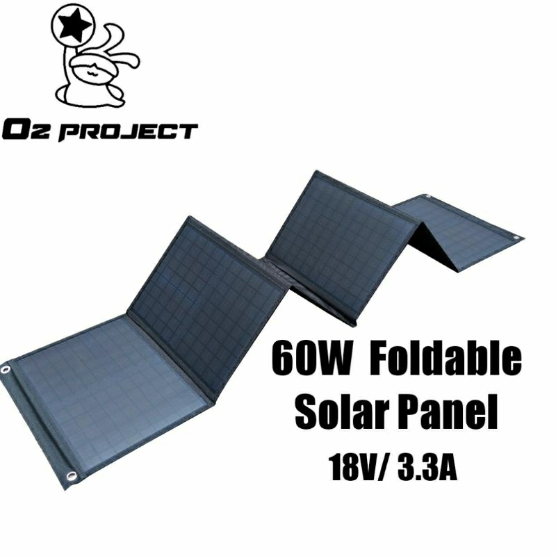60w Foldable Solar Panel for O2 Project Metabunny Thunderbox Power Station | Shopee Philippines