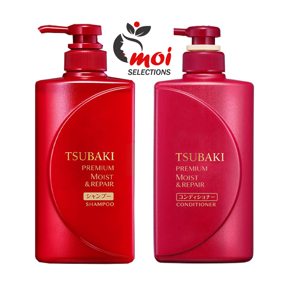 Shiseido TSUBAKI Premium Moist | EX Intensive | Volume & Repair Shampoo & Conditioner 490ml ...