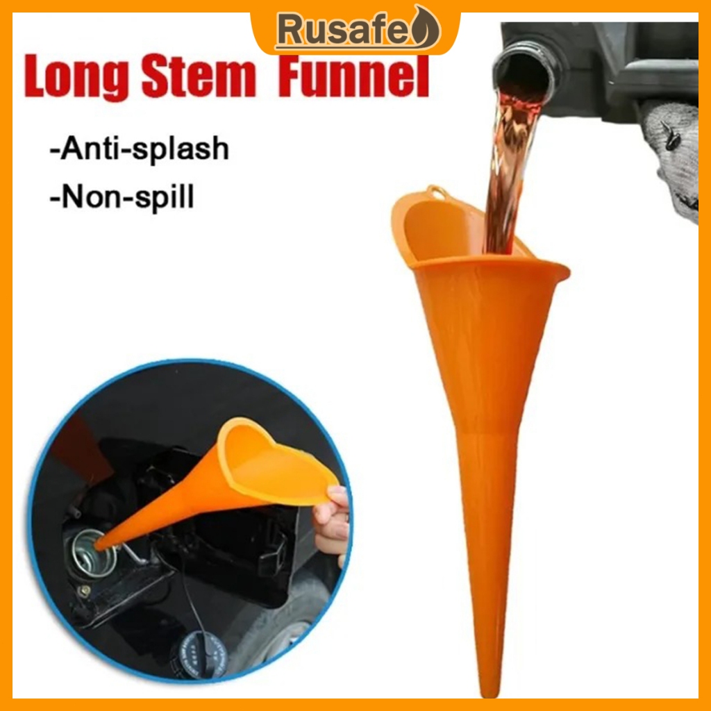 Plastic Refueling Oil Liquid Right Angled Long Mouth Funnel General ...