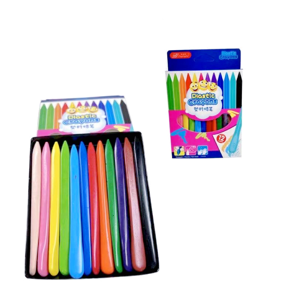 12/24/36 Colors plastick crayons Crayons Painting Safe Non-Toxic Not ...