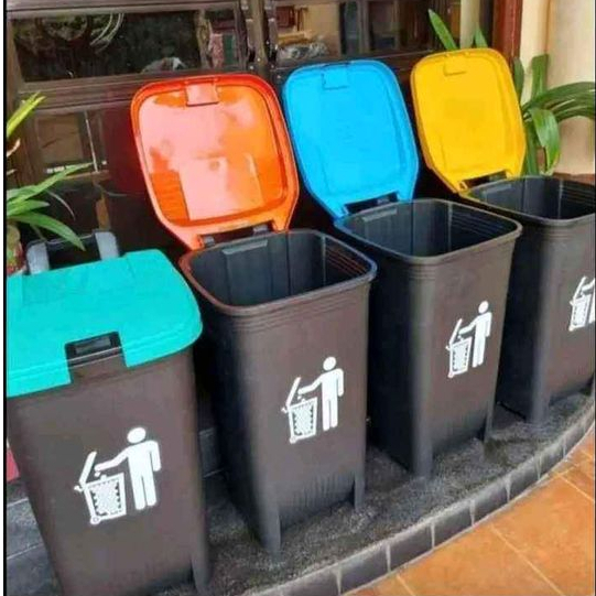 Orocan 80 Liters Trash Bin Trash Can with Wheels and lock Basurahan ...