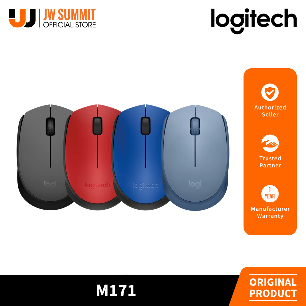 Logitech M171 1000 DPI Plug & Play 2.4 GHz with USB Nano Receiver Wireless Mouse | Shopee ...