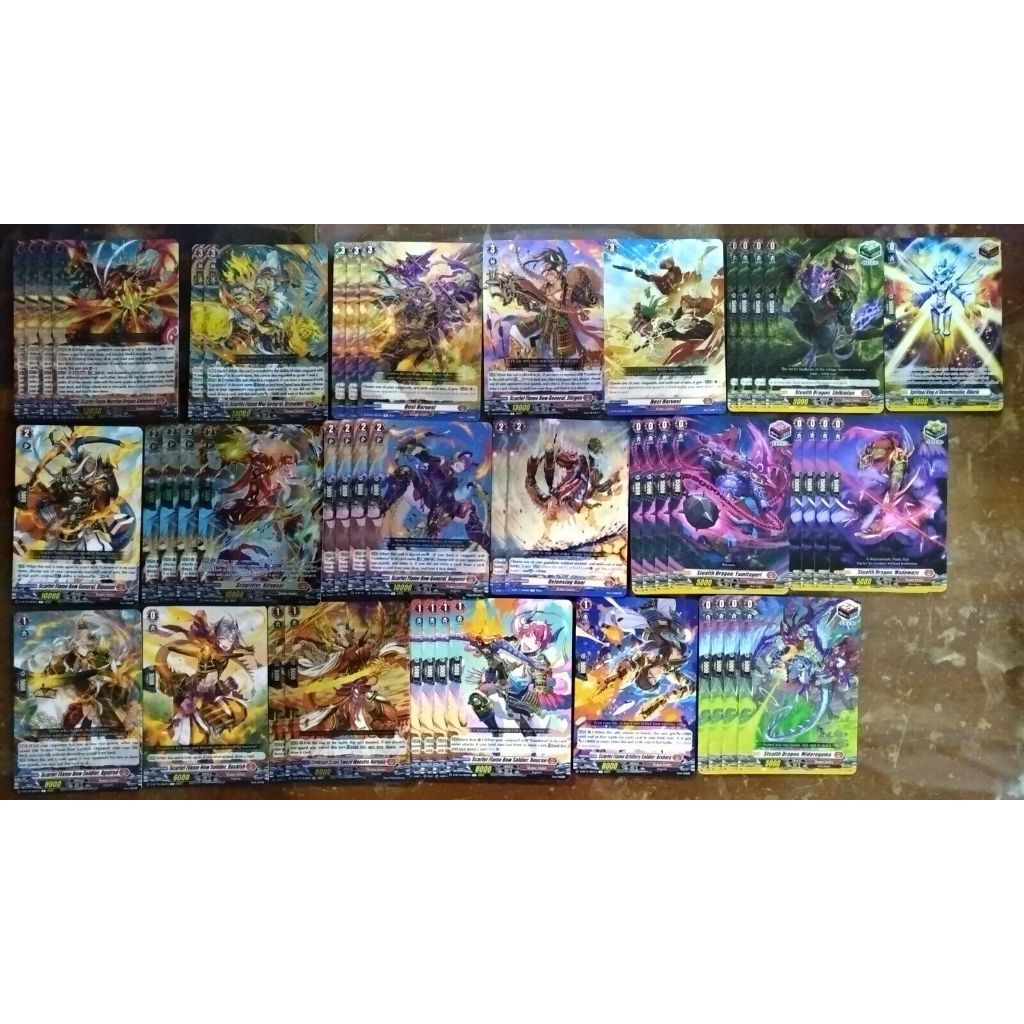 CFV Scarlet Flame Marshal Gandeeva Deck Dragon Empire Cardfight ...