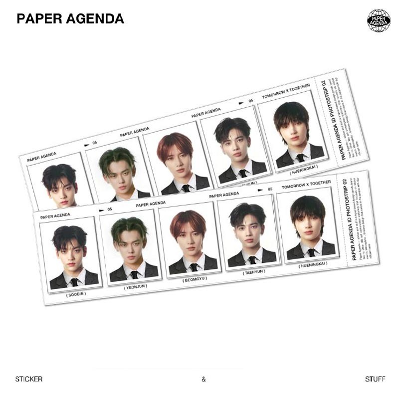 TXT KPOP ID PHOTO STRIP - Waterproof Vinyl Sticker by Paper Agenda ...