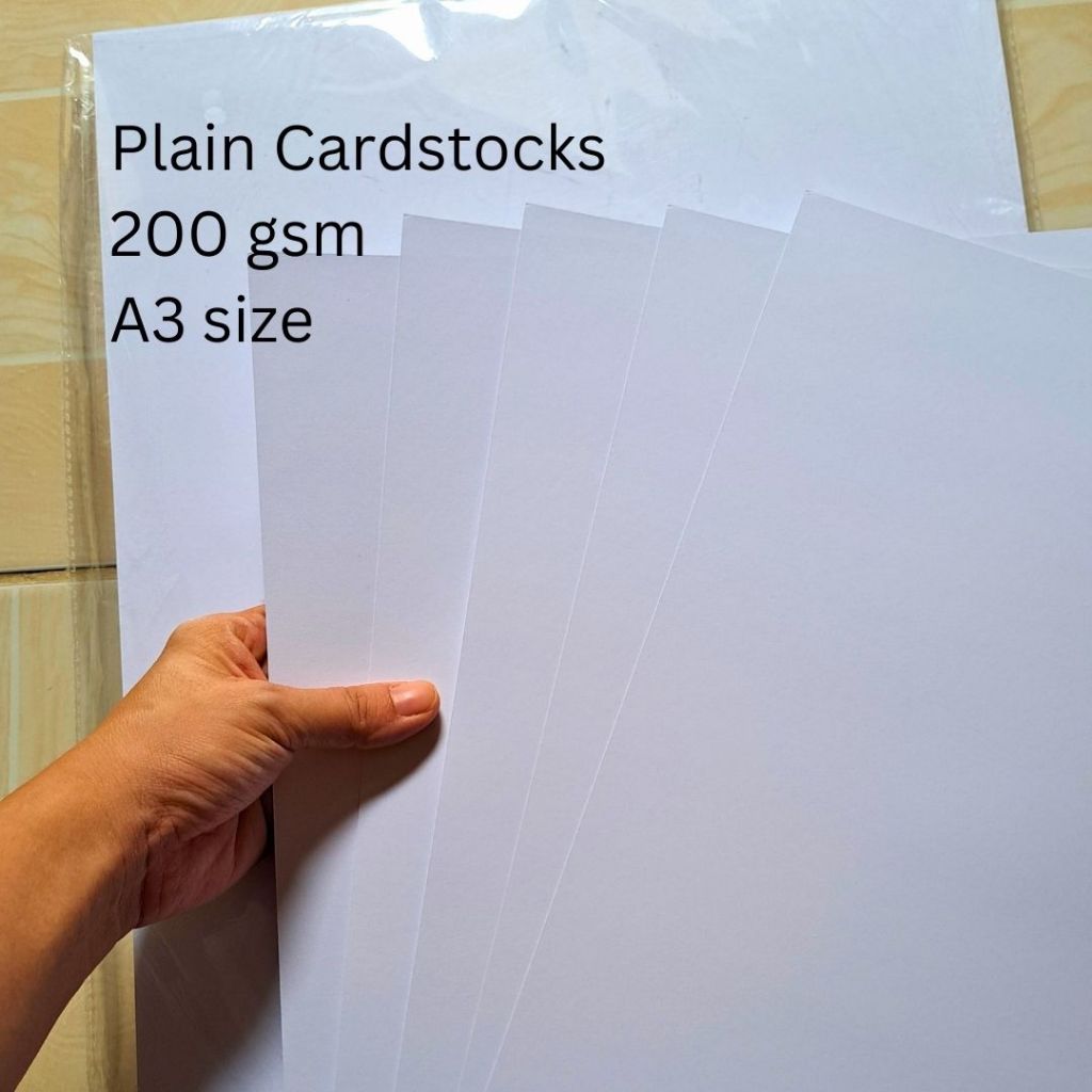 A3 Plain White Cardstocks 200gsm 10 PIECES | Shopee Philippines