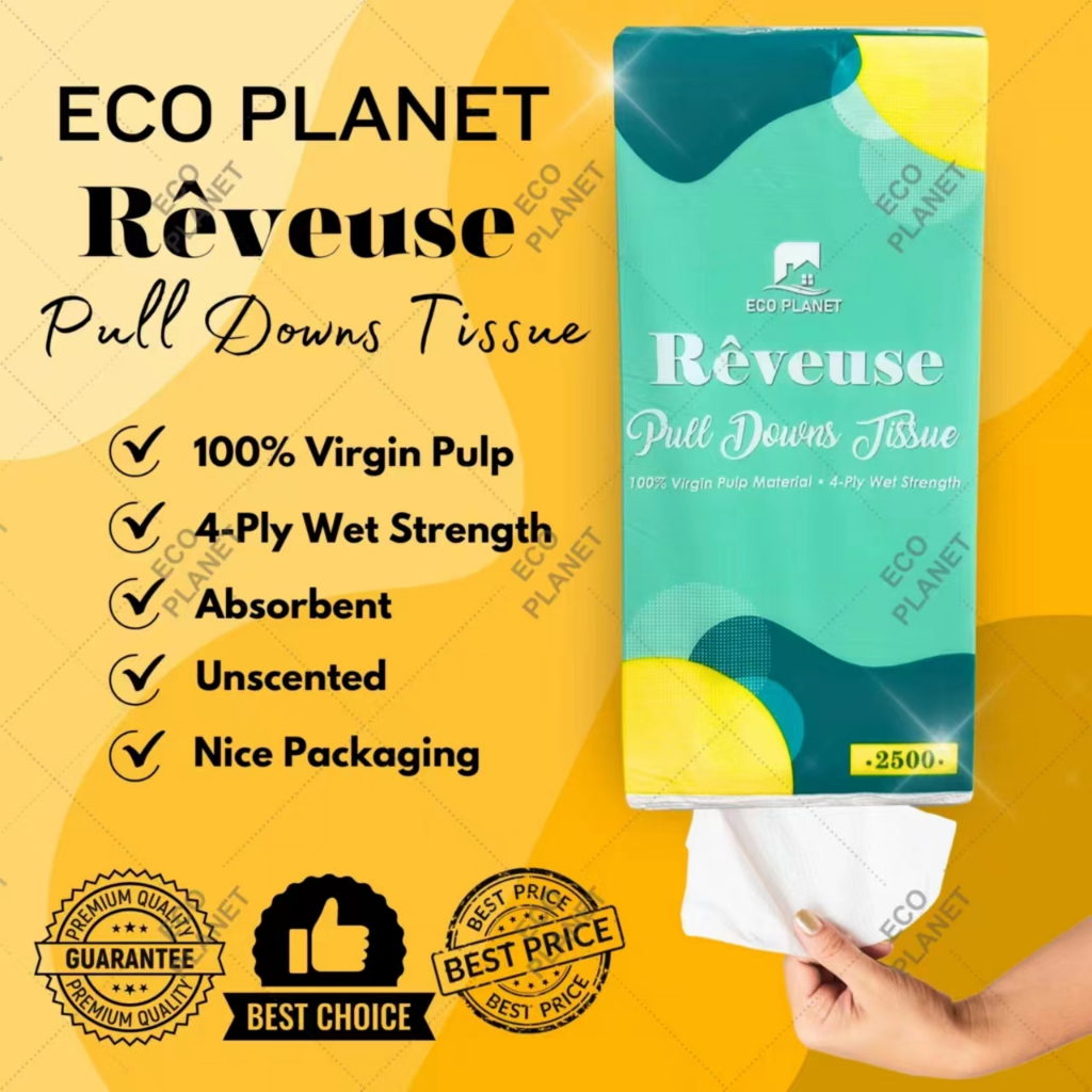 Buy1 Take1 2500s Wall-Mounted Tissue Paper 4-PLY Pull-Down Tissue ...