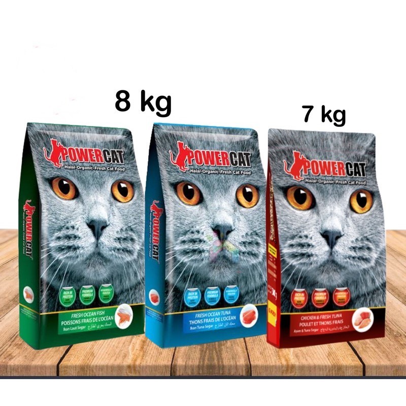 Powercat Organic Dry Cat Food [Halal] 7kg-8kg | Shopee Philippines