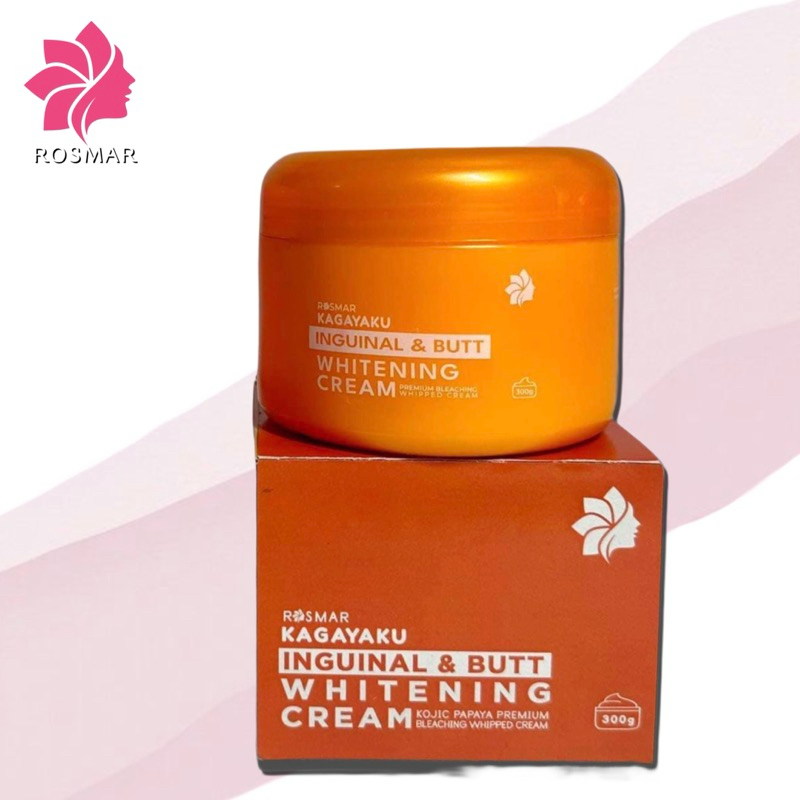 Rosmar Kagayaku Inguinal & butt whitening cream 300ml (Kojic papaya ...