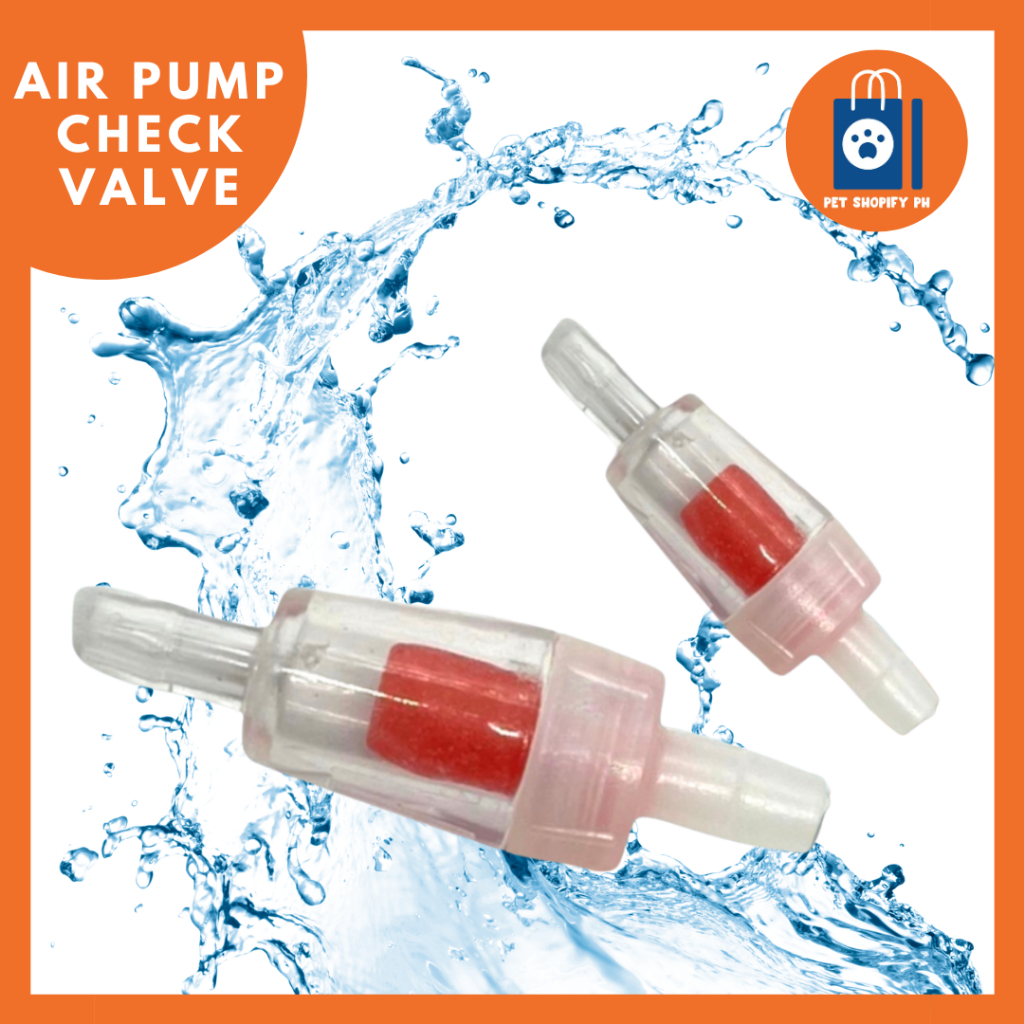 Aquarium Check Valve 1 Piece For Air Pumps Silicone Hose One Way Non ...