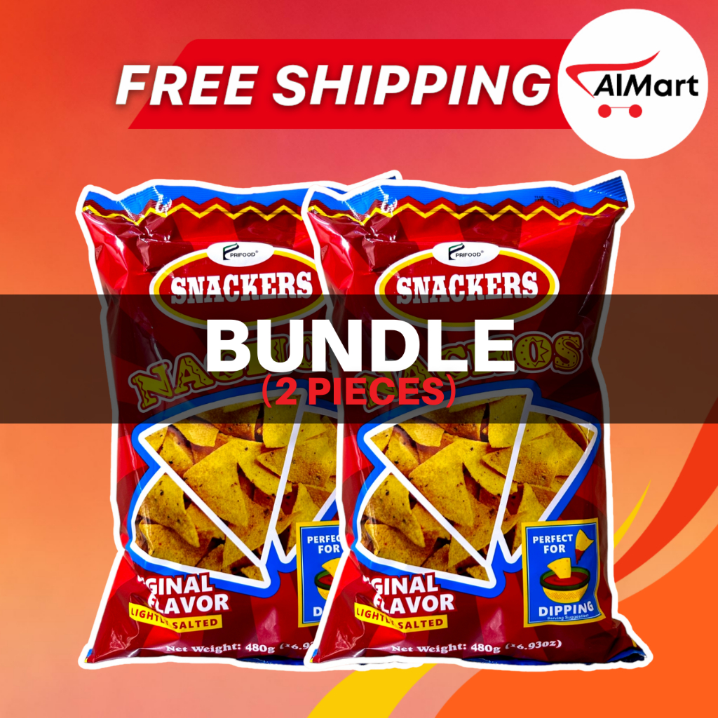 BUNDLE! (2 PCS) SNACKERS NACHOS LIGHTLY SALTED (480 GRAMS) | Shopee ...