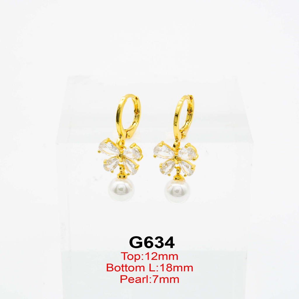 Balfe Hypoallergenic Thailand gold plated drop earrings for women and ...