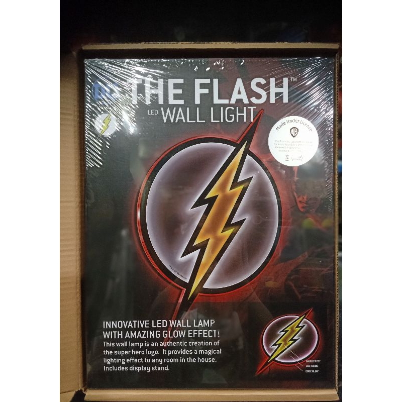 DC THE FLASH LED NEON ILLUMINATED WALL LIGHT WITH PEDESTAL (AS TABLE ...