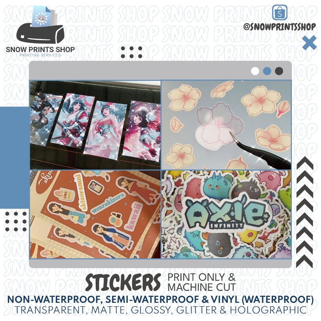 Customized Sticker: Non, Semi, Waterproof Vinyl & Transparent (Label ...