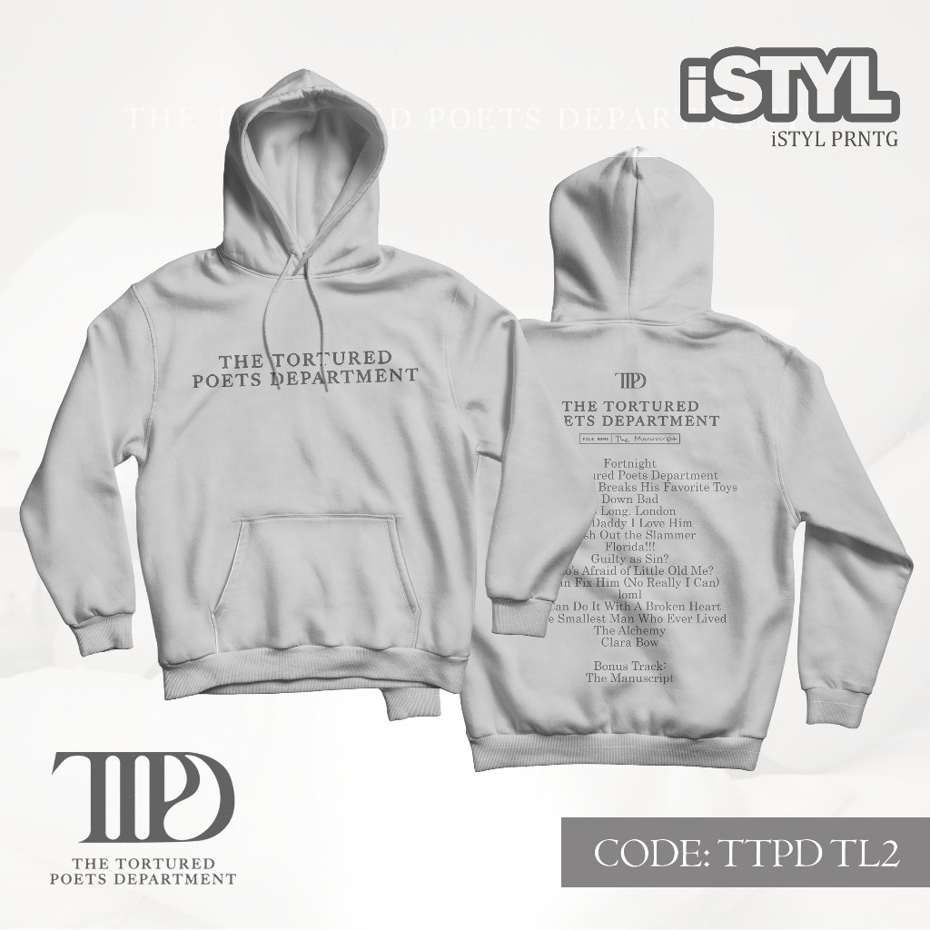 The Tortured Poets Department Hoodie by iSTYL | Shopee Philippines