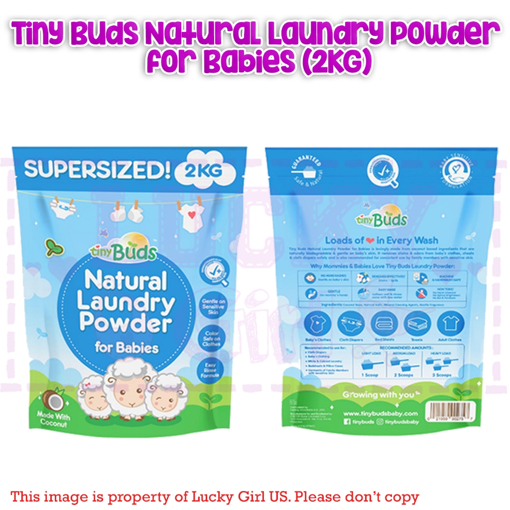 Tiny Buds 2KG Natural Laundry Powder For Kids | Shopee Philippines