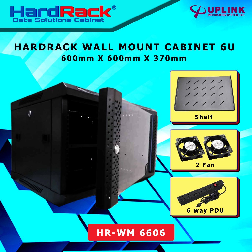 HardRack 6U Wall Mount Cabinet Server Rack 600mm x 600mm (Unassembled ...