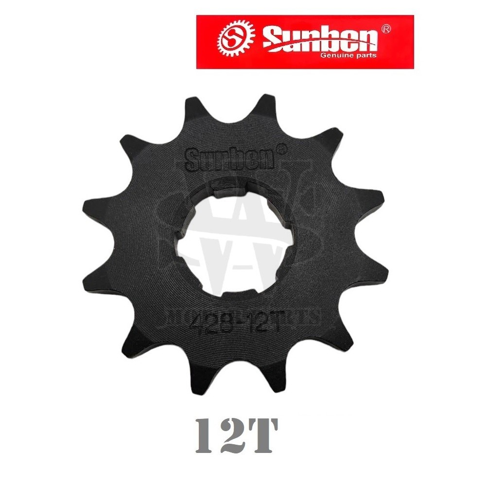 ENGINE SPROCKET SUNBEN FOR TMX125 ALPHA 12T 13T 14T 15T 16T | Shopee ...