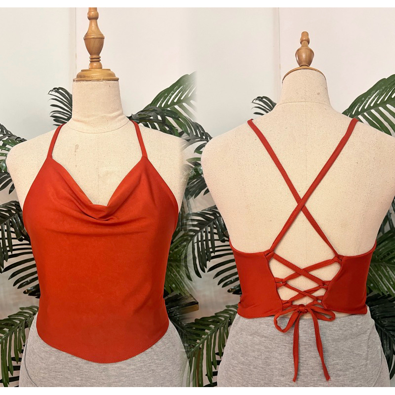 Backless jane top stretchable | Shopee Philippines