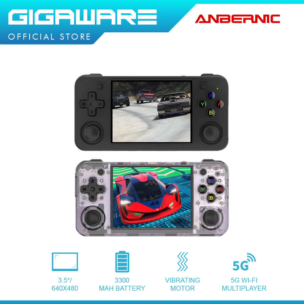 ANBERNIC RG35XX H Handheld Gaming Console Linux System StockOS | Shopee ...