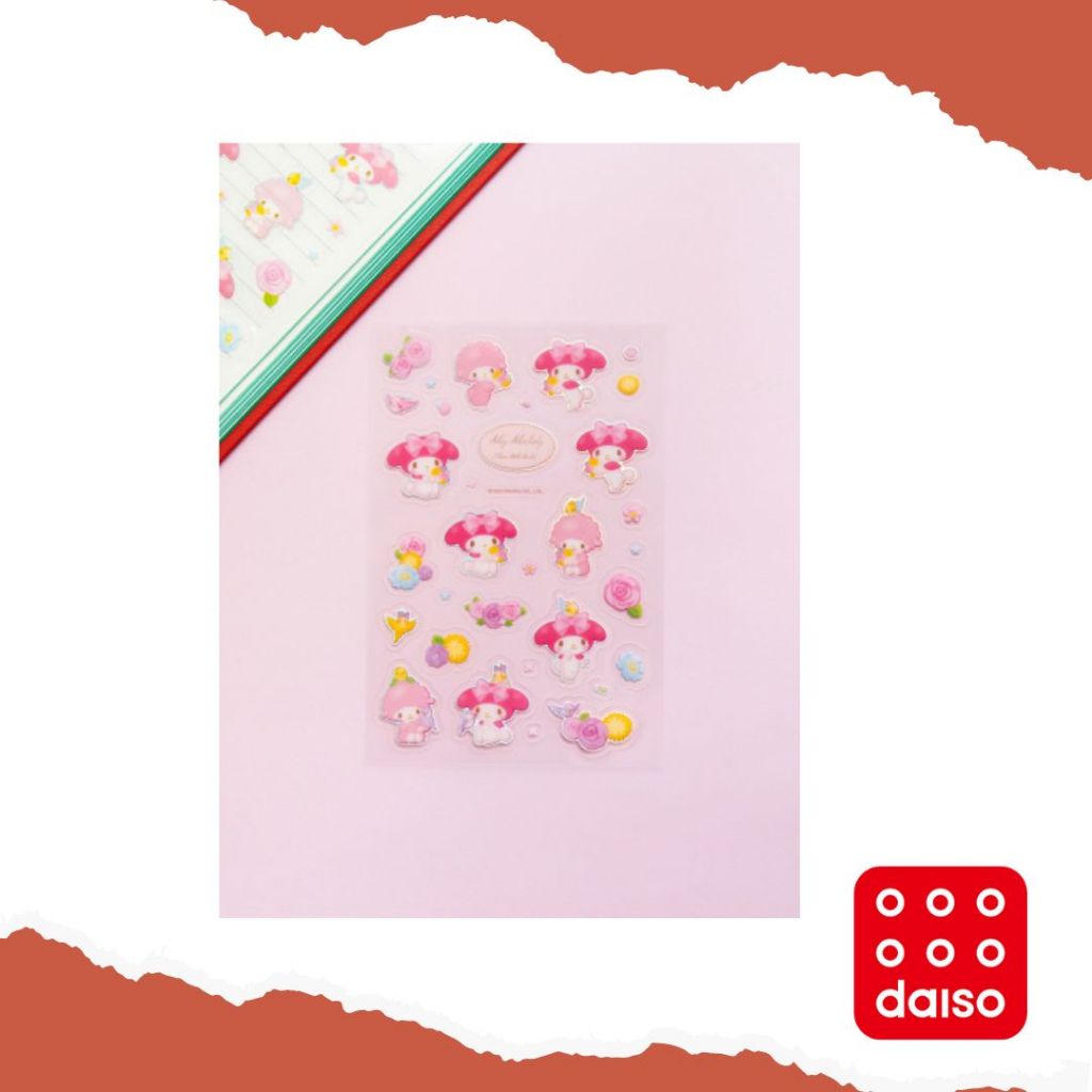 [DAISO KOREA] Melody PVC Stickers (3 sheets) | Shopee Philippines