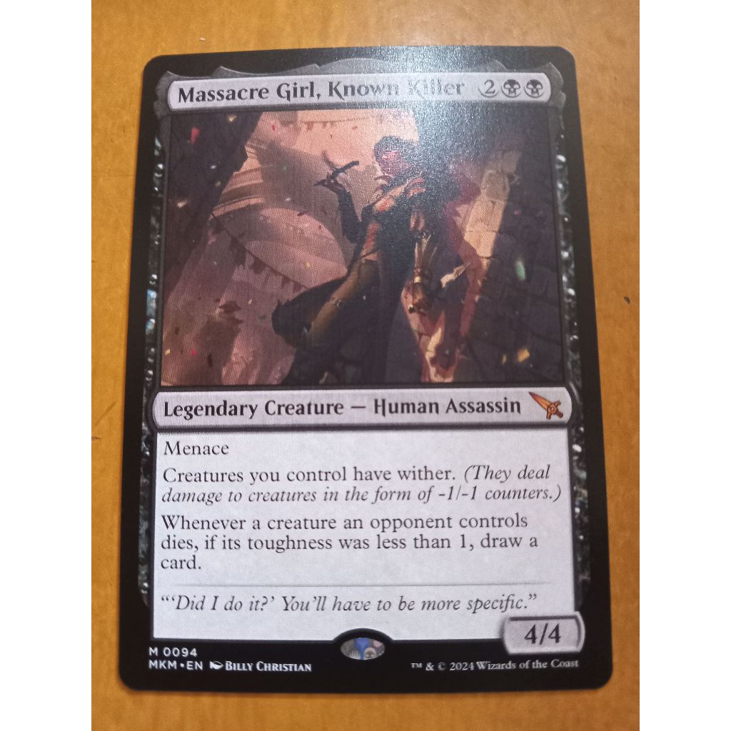Mtg Massacre Girl Known Killer Mythic Murders At Karlov Manor Mkm Magic The Gathering Shopee