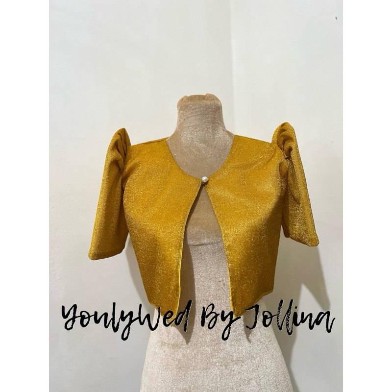 Modern Filipiniana Bolero (Candy Crush Fabric) | Shopee Philippines