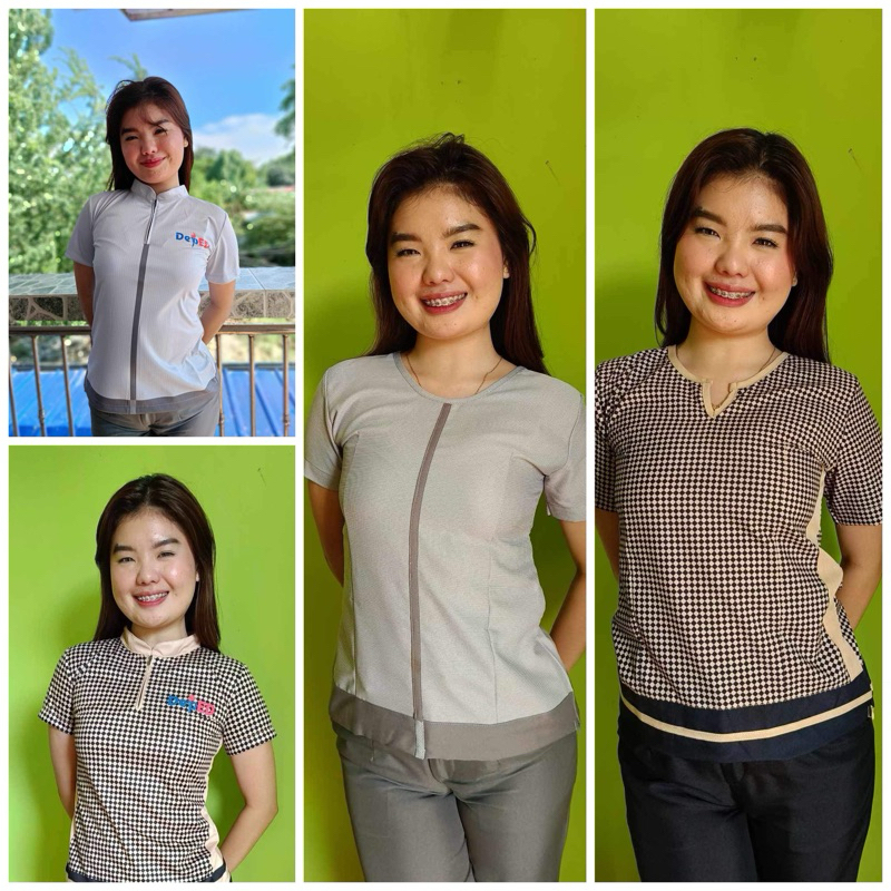 Real Fit DepEd RTW Non Teaching Blouse & Sublimation Uniform for Women ...