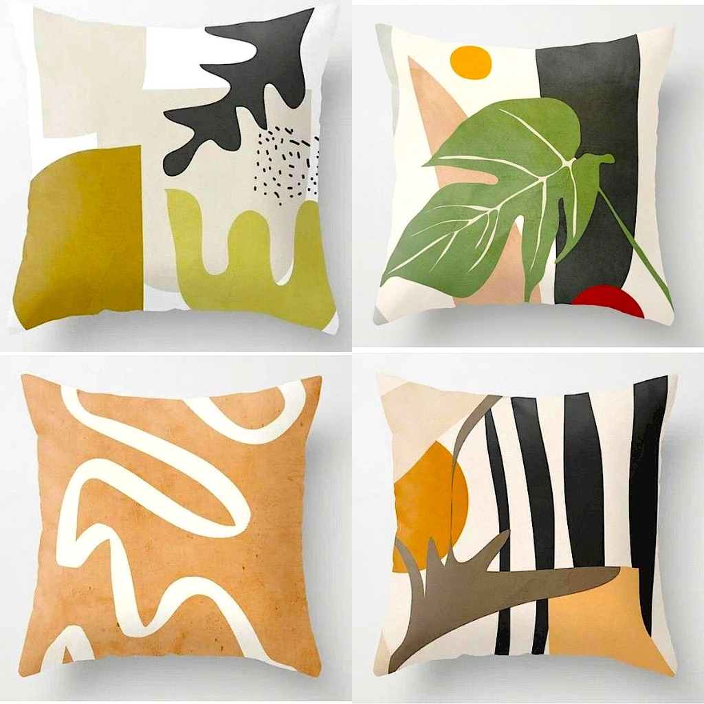 Modern Aesthetic Design Throw Pillow Cover Abstract Pillow Case for ...