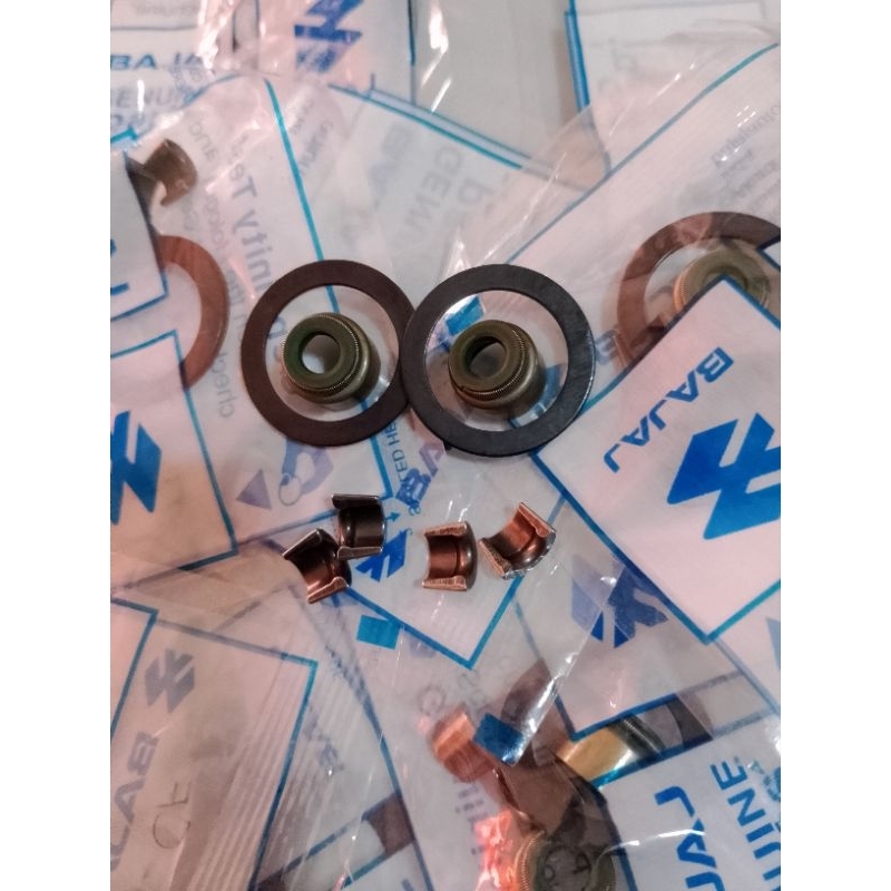 KAWASAKI BAJAJ CT100 VALVE SEAL / WASHER &VALVE LOCK ALL IN SET ...