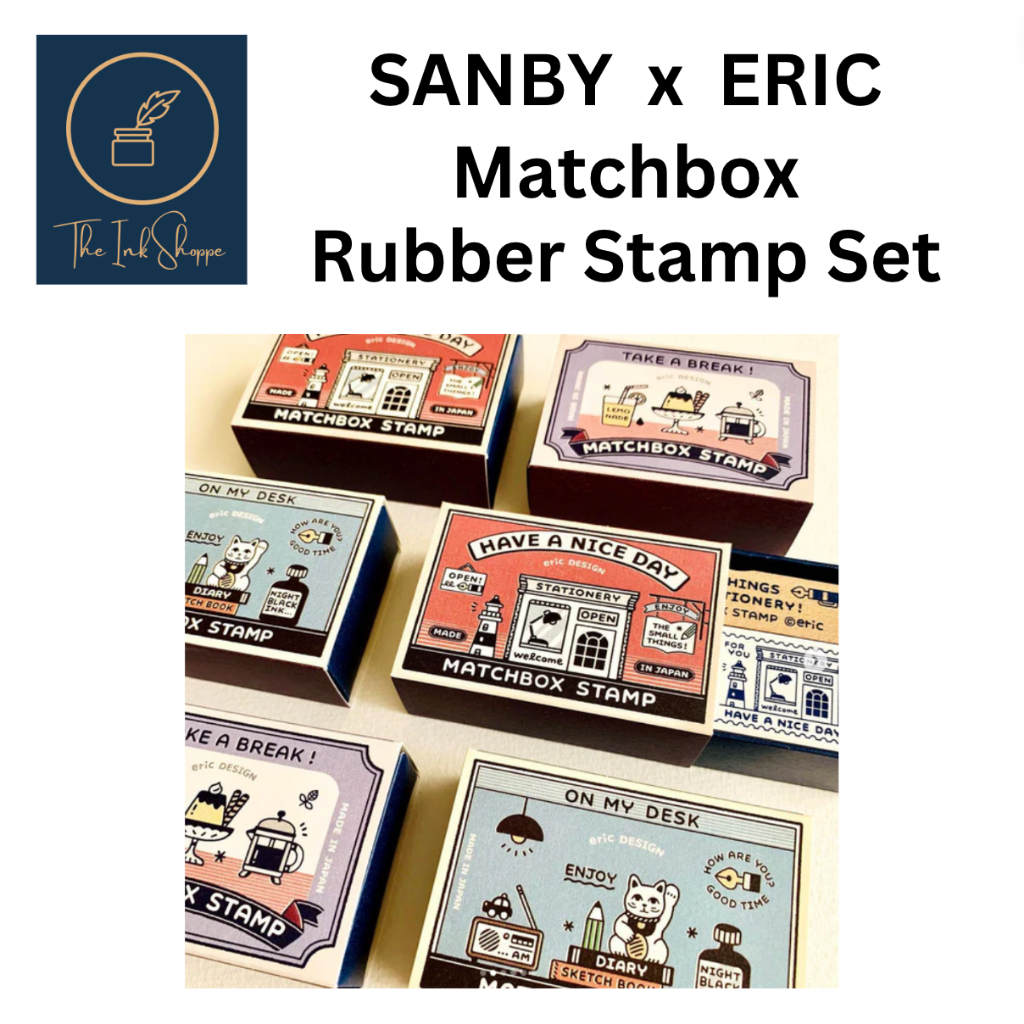 Sanby x Eric Matchbox Rubber Stamp Set | Shopee Philippines