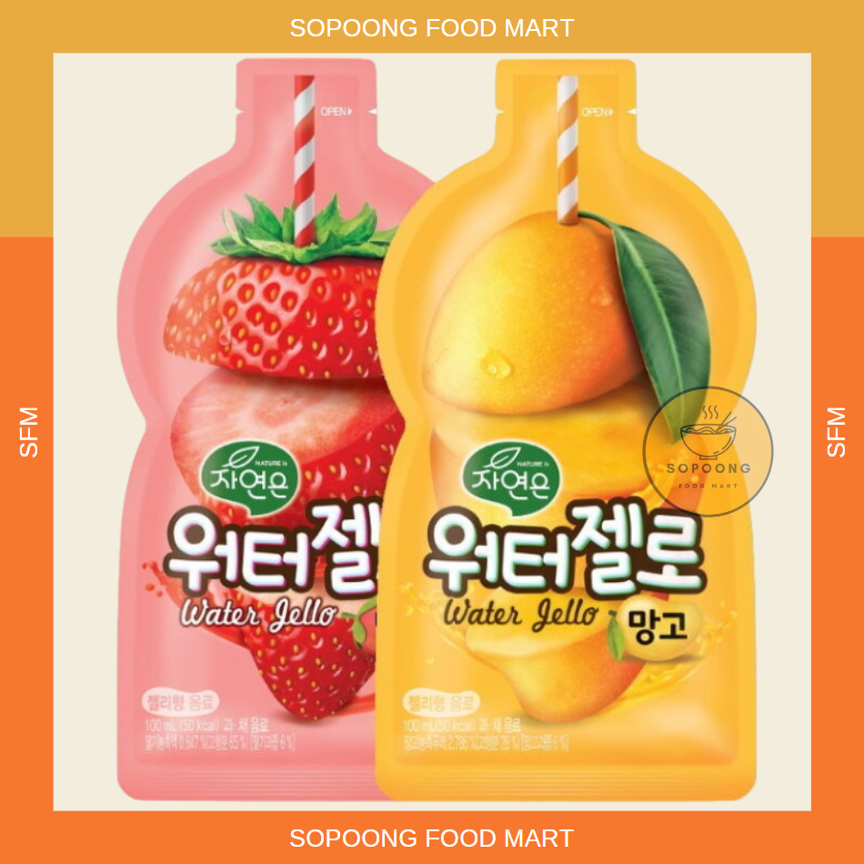 WOONGJIN Water Jello Strawberry & Mango Juice 100ml | Shopee Philippines
