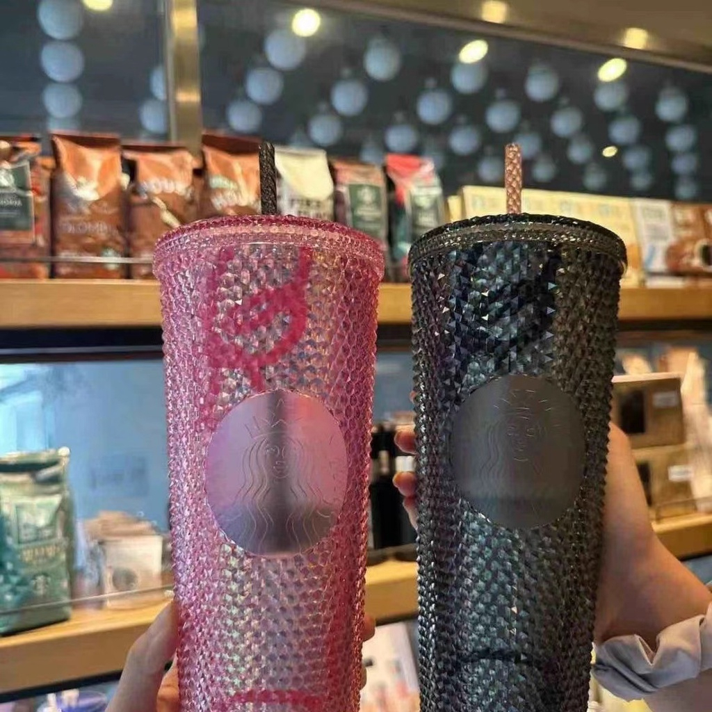 Blackpink 2023 Doodle Pink Black Tumbler Durian Cup Sippy Cup 710ml 24oz 4.8 | Shopee Philippines