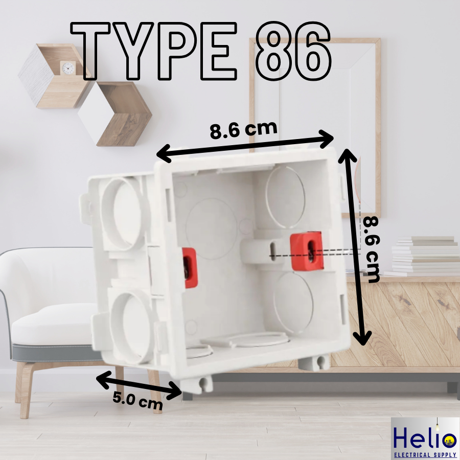 HEAVY DUTY PVC UTILITY BOX TYPE 86 | 86 x 86 x 50 mm | Shopee Philippines