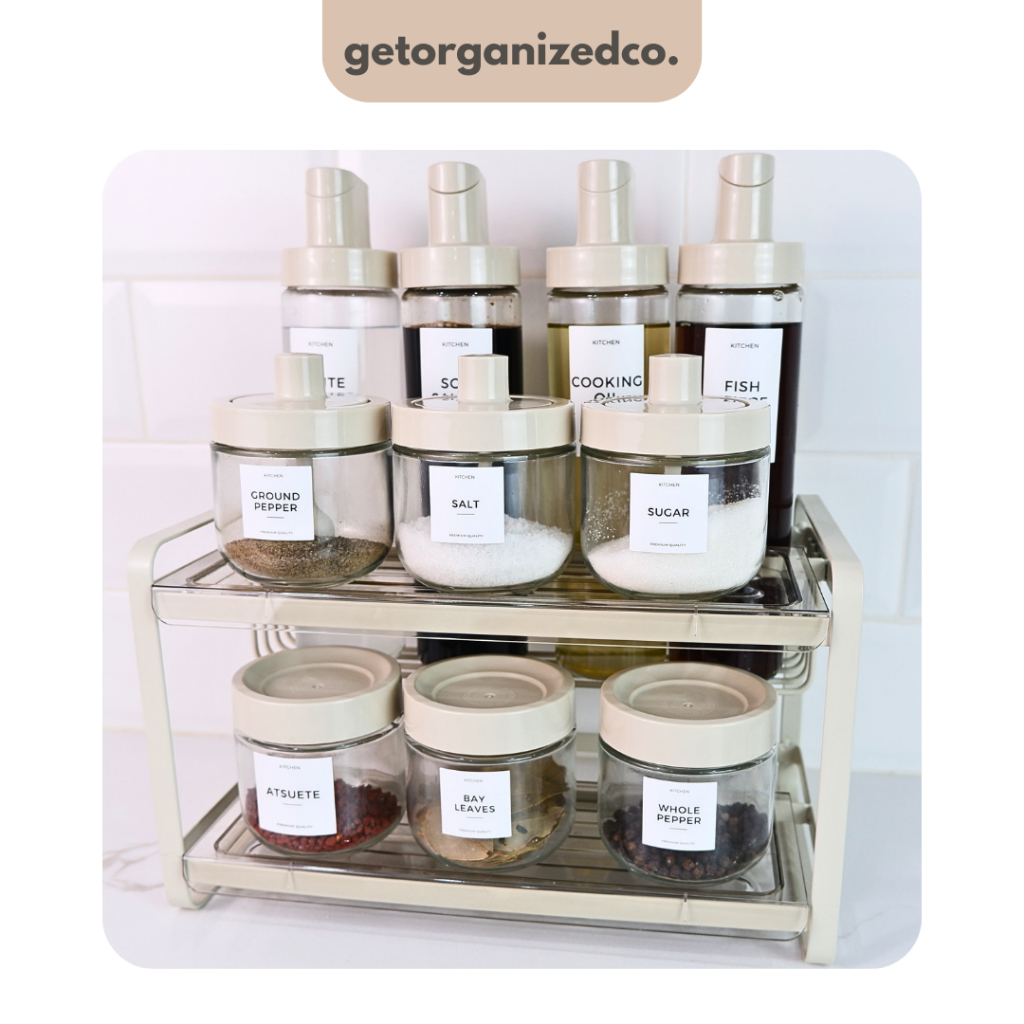 CLEO 11PC Seasoning Set with FREE Label and Rack | Get Organized Co ...