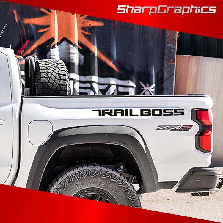 Chevrolet Colorado Trailboss Rear Cargo Side Panel Sticker Decal ...