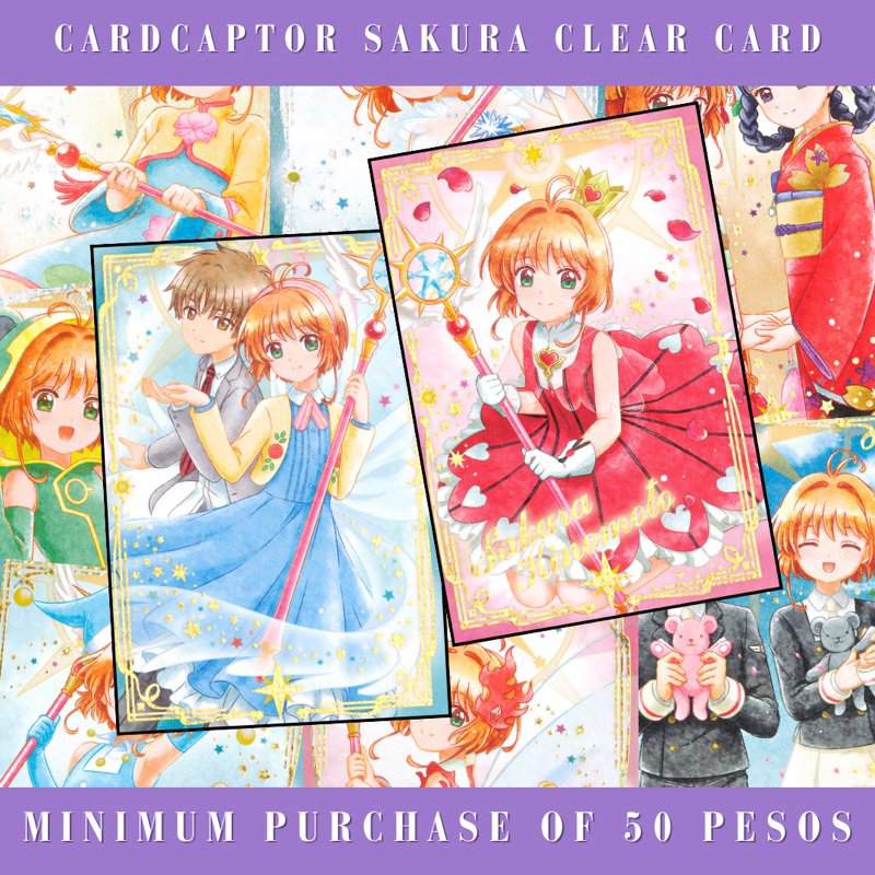 Cardcaptor Sakura Clear Card Laminated Anime Photocards | Shopee ...
