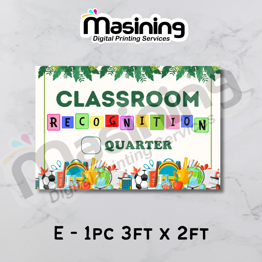 Classroom Recognition / Moving up Tarpaulin 3ft x 2ft | Shopee Philippines