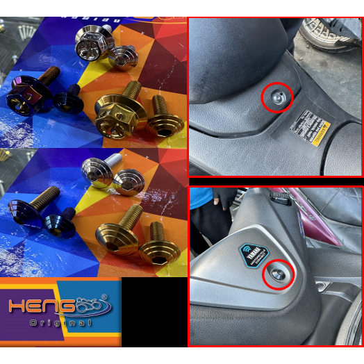 HENG Original Handle bar Cover bolt and Body bolt for NMAX V2/V2.1 ...