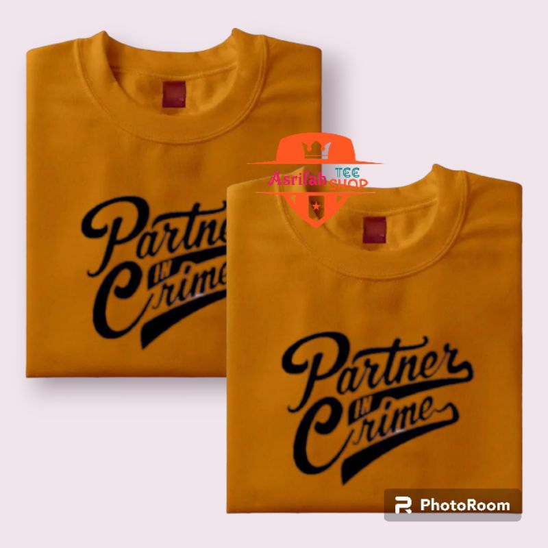 Partners in crime Couple T-Shirt Set (2pcs) COTTON | Shopee Philippines