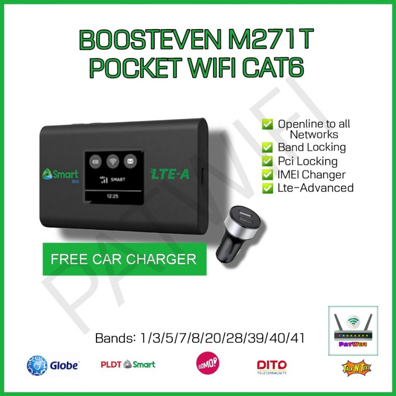 Boosteven M271T Pocketwifi Cat6 Openline | Shopee Philippines