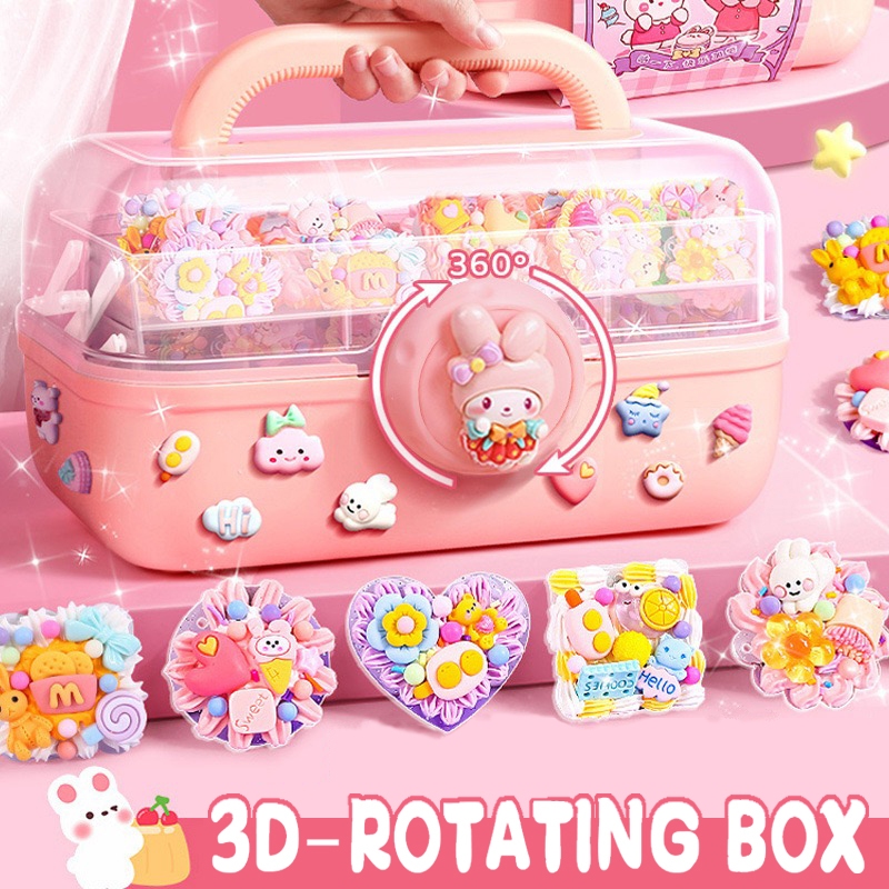 DIY Handmade Sticker Set Girl Goo Card Sticker Hairpin Toy Keyboard ...